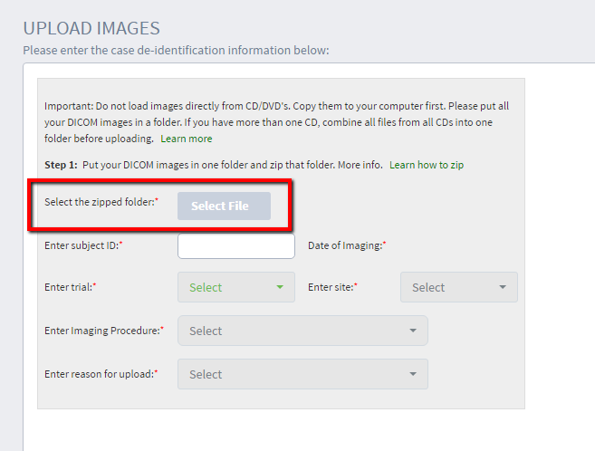 Subir imágenes a Smart Submit (Uploading Images into Smart Submit) – SMART SUBMIT KNOWLEDGEBASE