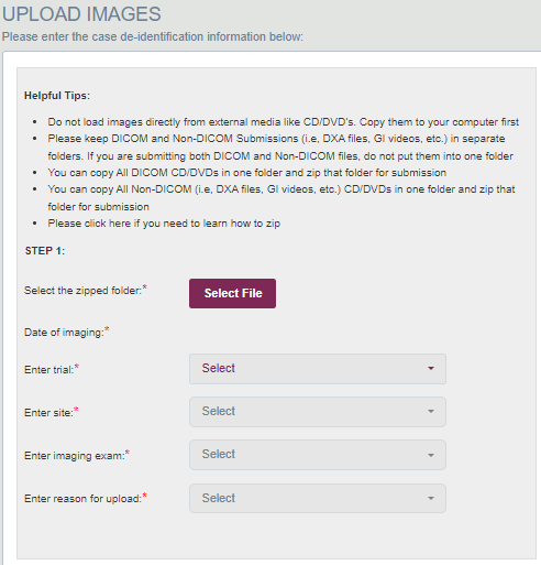 Uploading Images into Smart Submit (DICOM and non-DICOM) – SMART SUBMIT KNOWLEDGEBASE