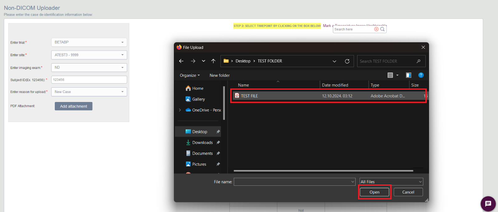 How to Upload Non-DICOM to SMART Submit (MDDX trials only) – SMART SUBMIT KNOWLEDGEBASE