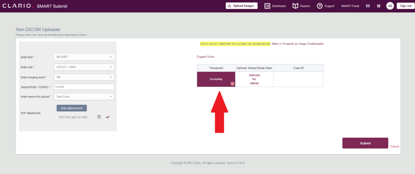 How to Upload Non-DICOM to SMART Submit (MDDX trials only) – SMART SUBMIT KNOWLEDGEBASE